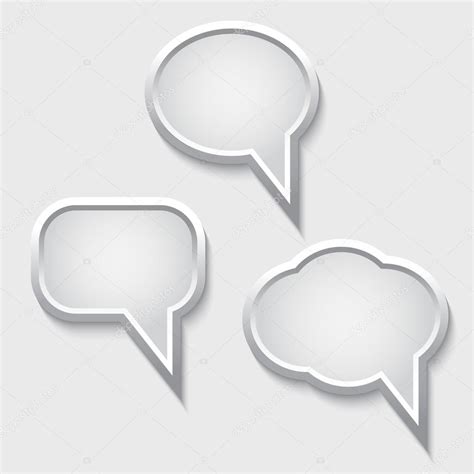 Vector Speech Bubbles Stock Vector By ©ciklamen 55920129