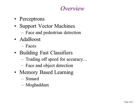 Learning And Vision Discriminative Models Ppt Video Online Download