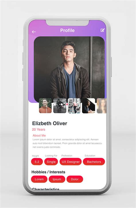 Perfect Couples App Adobe Xd Mobile Ui Kit