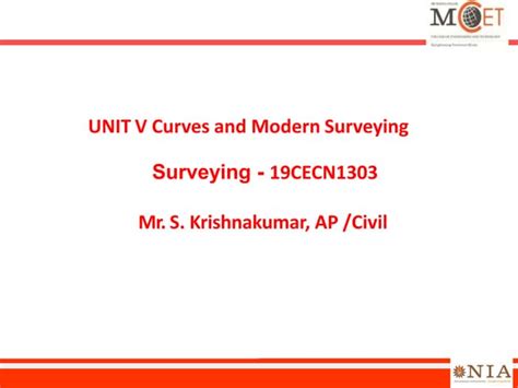 Curve Surveying Btech Civil Engineeringpptx Pptx