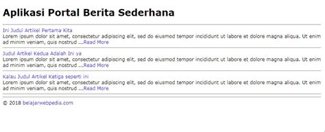 Cara Mudah Membuat Read More Artikel Dengan Php Belajar Webpedia