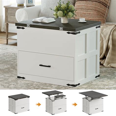 Fabato Lift Top Coffee Table Farmhouse Coffee Table