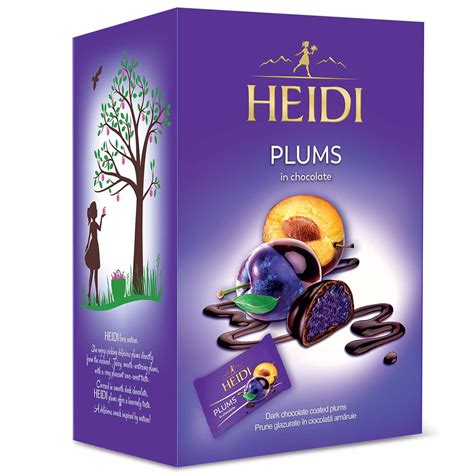 Heidi Plums In Chocolate 6 5 Oz 185 Gr Qualita Food Store