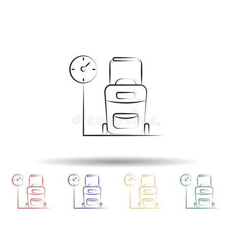 Pc Case Multi Color Style Icon Simple Thin Line Outline Vector Of Computer Parts Icons For Ui