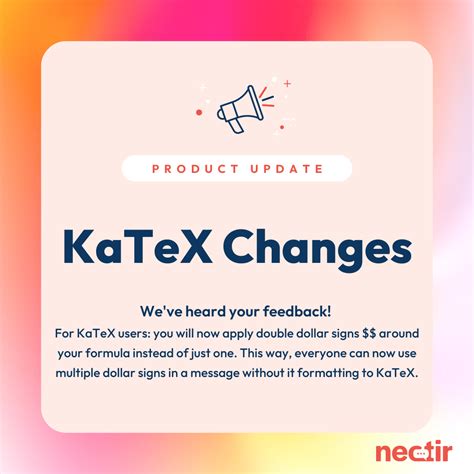 Katex System Update