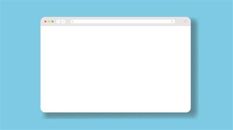 Premium Vector Blank Browser Window Isolated On White Background