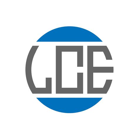 Lce Letter Logo Design On White Background Lce Creative Initials