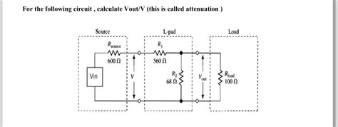 Solved For The Following Circuit Calculate Voutv This Is