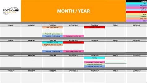 Ultimate Social Media Marketing Content Calendar Template For Success