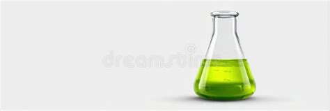 Chemical Reaction Taking Place In A Laboratory With A Green Solution In