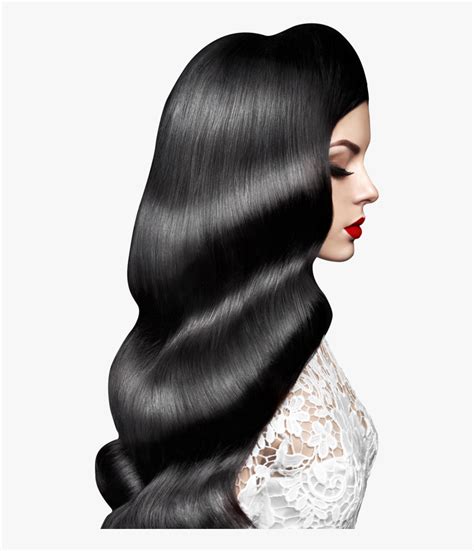 Jet Black Tape In عکس دختر با موهای بلند مشکی Hd Png Download Kindpng