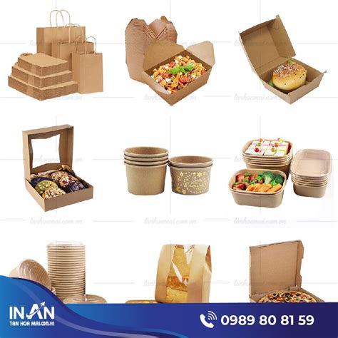 Hộp Giấy đựng Thức ăn đồ ăn Thực Phẩm In Nhanh Giá Rẻ