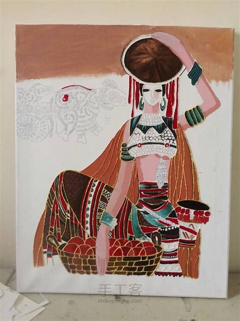 【原创临摹】丁绍光·沥粉画 手工客官网