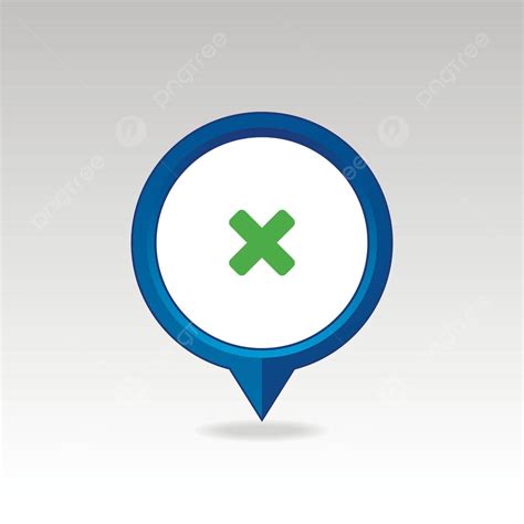 Delete Pin Map Icon Map Pointermarkers Direction Round Delete Vector