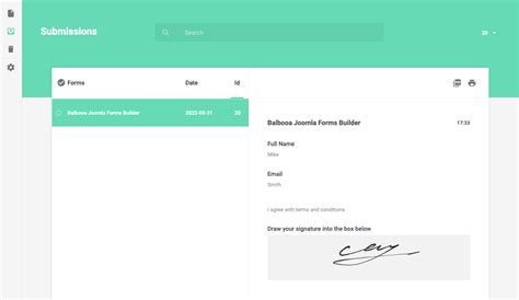 Balbooa Joomla Forms 213 — Signature Field And Hcaptcha