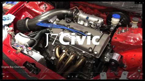 B16 B18 Engine Bay Overview Civic Si Em1 Youtube