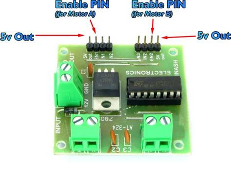 PIN AVR Development Board Simple Single Motor Driving Demo