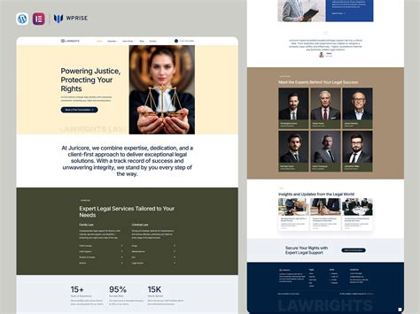 Lawrights Law And Legal Services Elementor Template Wprise