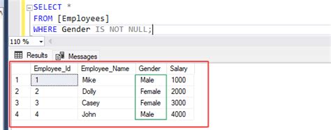 Is Not Null Operator