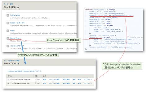 Drupalのentityを定義する簡単な例－5：エンティティ（entity）を利用して別のエンティティタイプ（entity Type）の