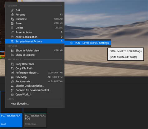 pcg assembly script in unreal 5 2