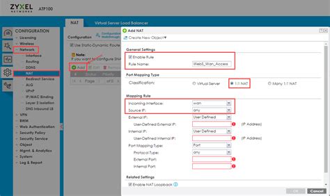 Zyxel Firewall Network Address Translation NAT Configure NAT And Many NAT On Zyxel