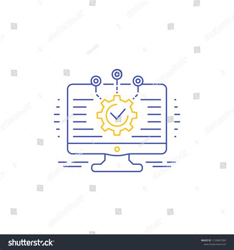 Software Development Integration Automation Vector Icon Stock Vector Royalty Free