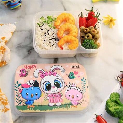 خرید و قیمت ظرف غذا کودک درب چاپ دار ظرف نگهدارنده غذا عروسکی از غرفه