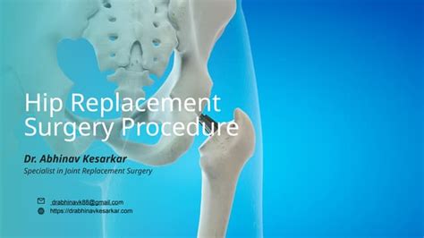 Hip Replacement Surgery Procedure Dr Abhinav Kesarkarpptx