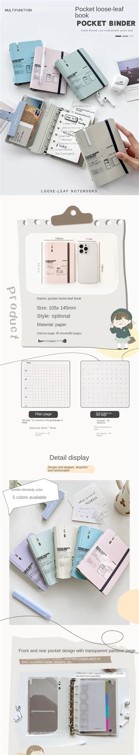 Блокнот А7 в деловом и офисном стиле 40 листов Aliexpress