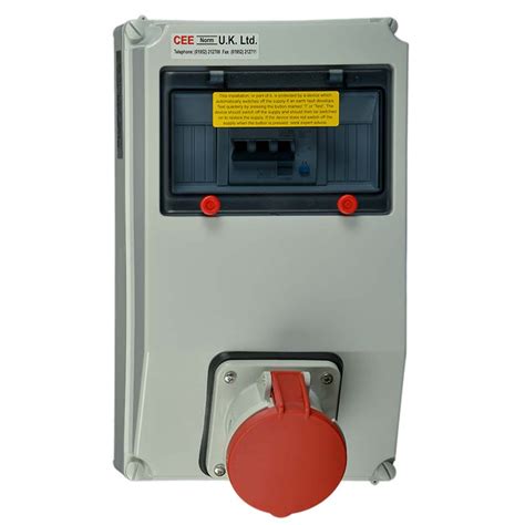 Rcd Protected Surface Mounting Socket Outlets Single Outlet 63a 400v