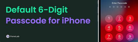 What Is The Default 6 Digit Passcode For Iphone Solved
