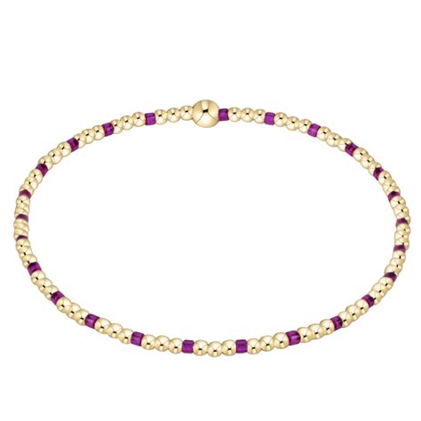 Enewton Hope Sincerity Pattern 2mm Bead Bracelet Fuchsia