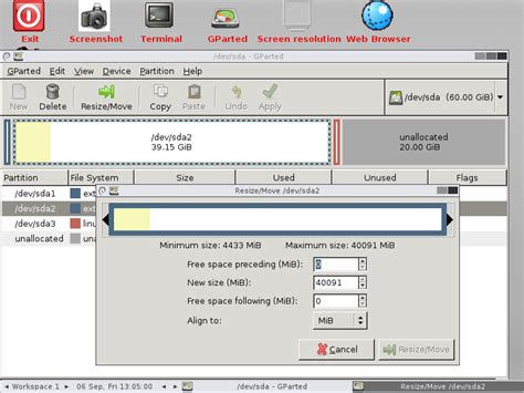 Trying To Increase The Size Of A Virtual Disk Using Centos And Vmware Virtualization