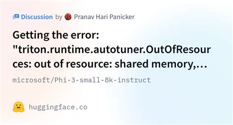 Microsoftphi 3 Small 8k Instruct · Getting The Error Ntime