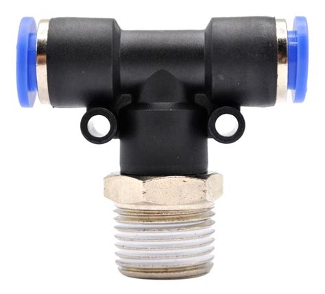 5pz Racor Neumático En Tee 38 Npt X 10mm Instrutek