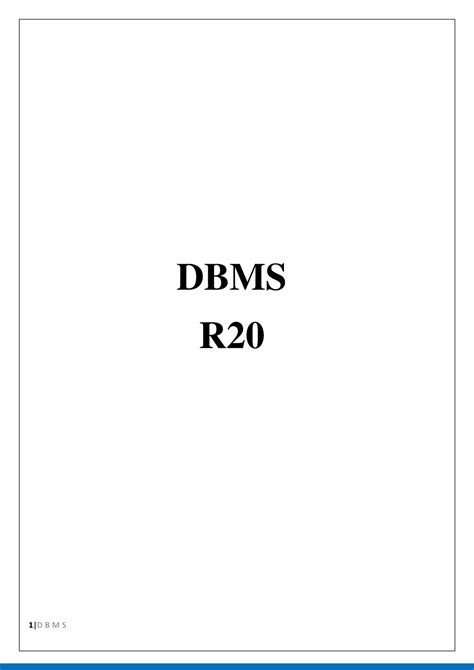 dbms complete notes for the subjects of bachelor of computer