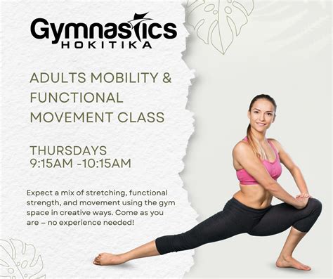 Adults Mobility And Functional Movement Class Hokitika Gymnastics