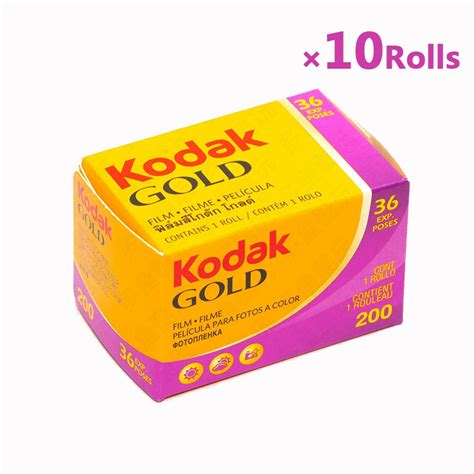 10rolls Original Kodak Gold 200 Film 35mm 36 Exposure For Kodak 35mm