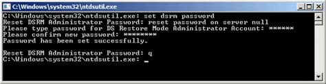 2 Options To Reset Directory Services Restore Mode Password