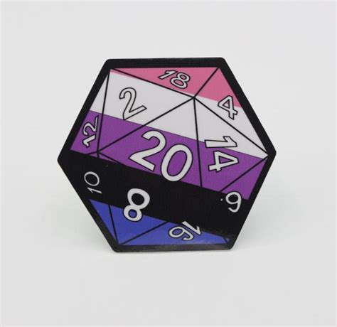 D20 Sticker Gender Fluid Pride Eventeny