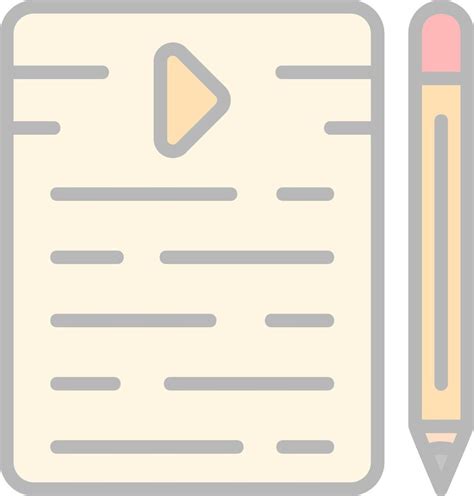 Script Writing Vector Icon Design 16941516 Vector Art At Vecteezy