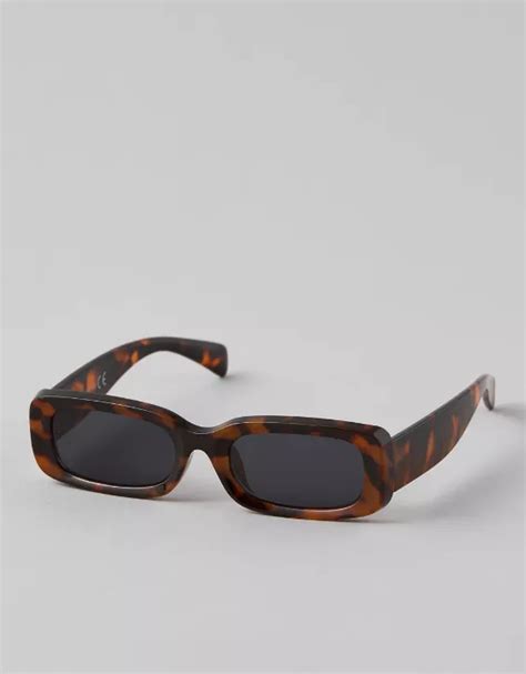 Aeo Rectangular Tortoise Sunglasses American Eagle