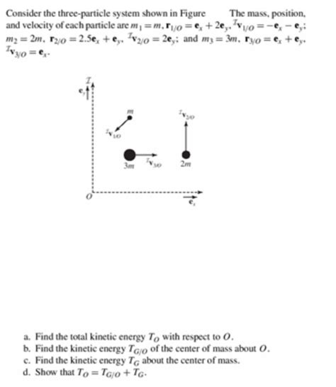 Consider The Three Particle System Shown In Figure Chegg