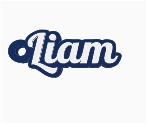 Stl File Liam Keychain Non Multimateriall ・template To Download And 3d Print・cults