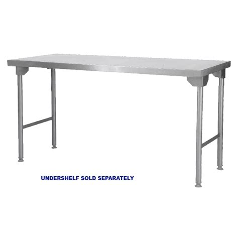 Stainless Steel Plain Top Table 1700mm Cater Bros