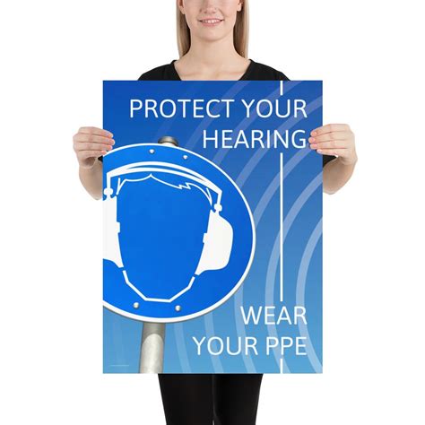 Hearing Protection Poster Wear Your Ppe For Safe Workplaces Inspire