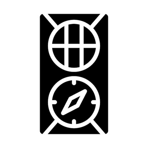 Premium Vector Army Compass Icon Style