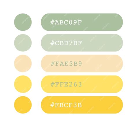 Pastel Color Code Table