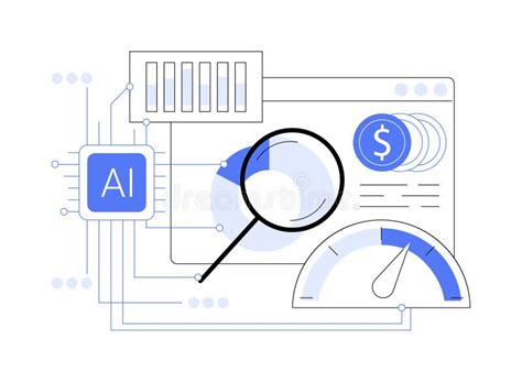 Ai Enhanced Sales Analytics Abstract Concept Vector Illustration Stock